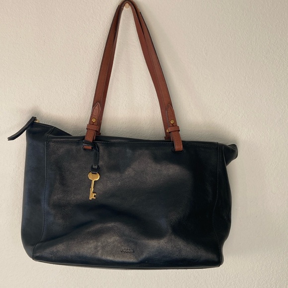 Fossil | Bags | Fossil Rachel Leather Tote Bag | Poshmark